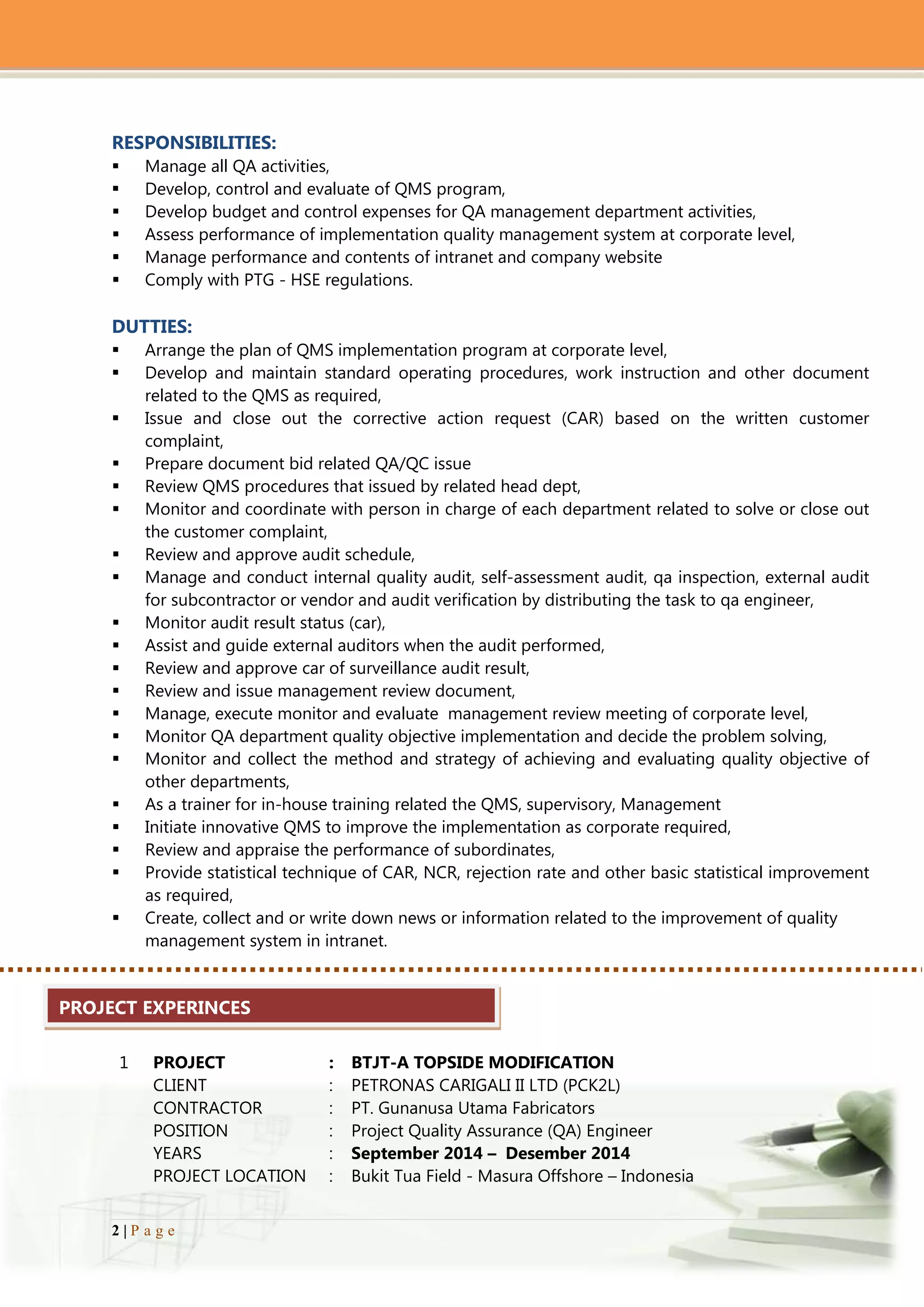 CV Handri Susanto - 2016.. Rev. 3 | PDF