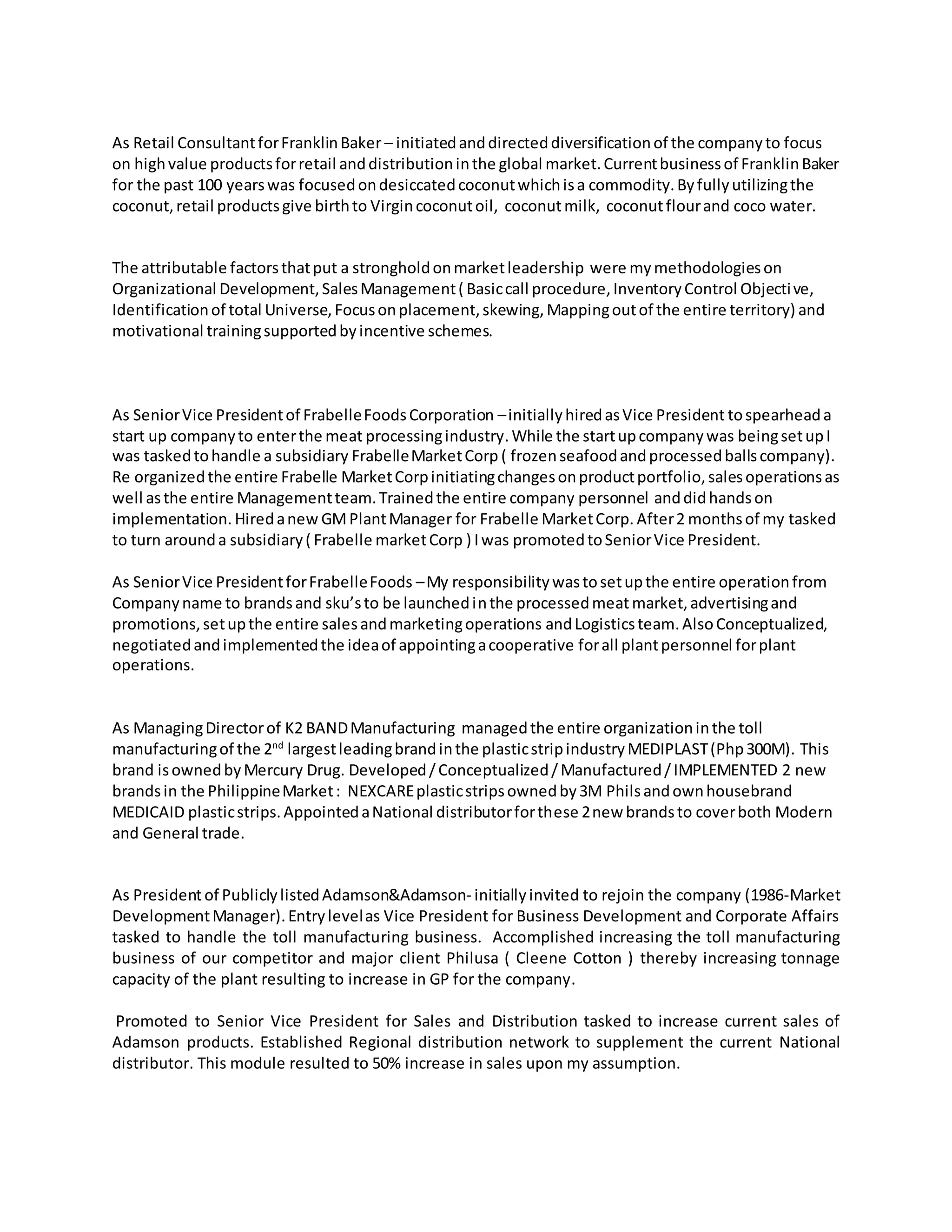 Jojo Valerio CV | DOCX