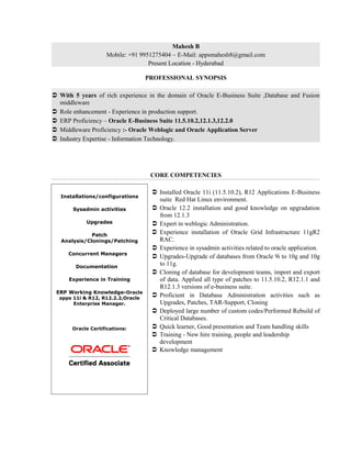 Mahesh_Resume | PDF