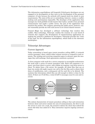 Telescript White Paper #1 | PDF | Web Development | Internet