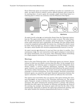 Telescript White Paper #1 | PDF | Web Development | Internet