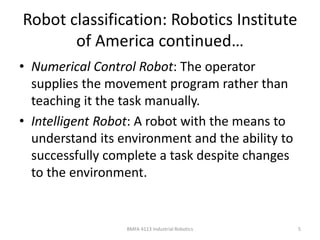 Introduction to Robotics Fundamental Components | PDF