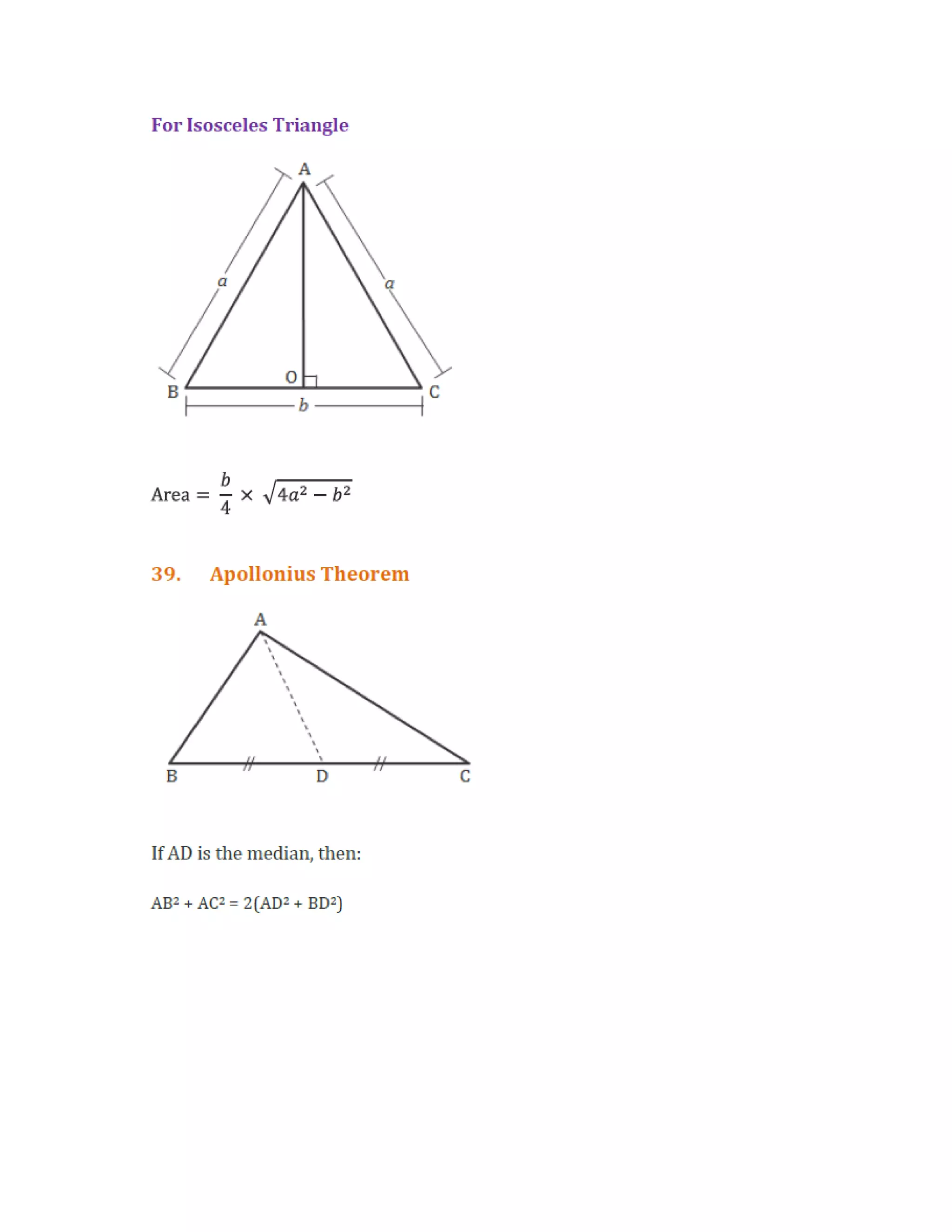Maths Top 50 Formulas | PDF