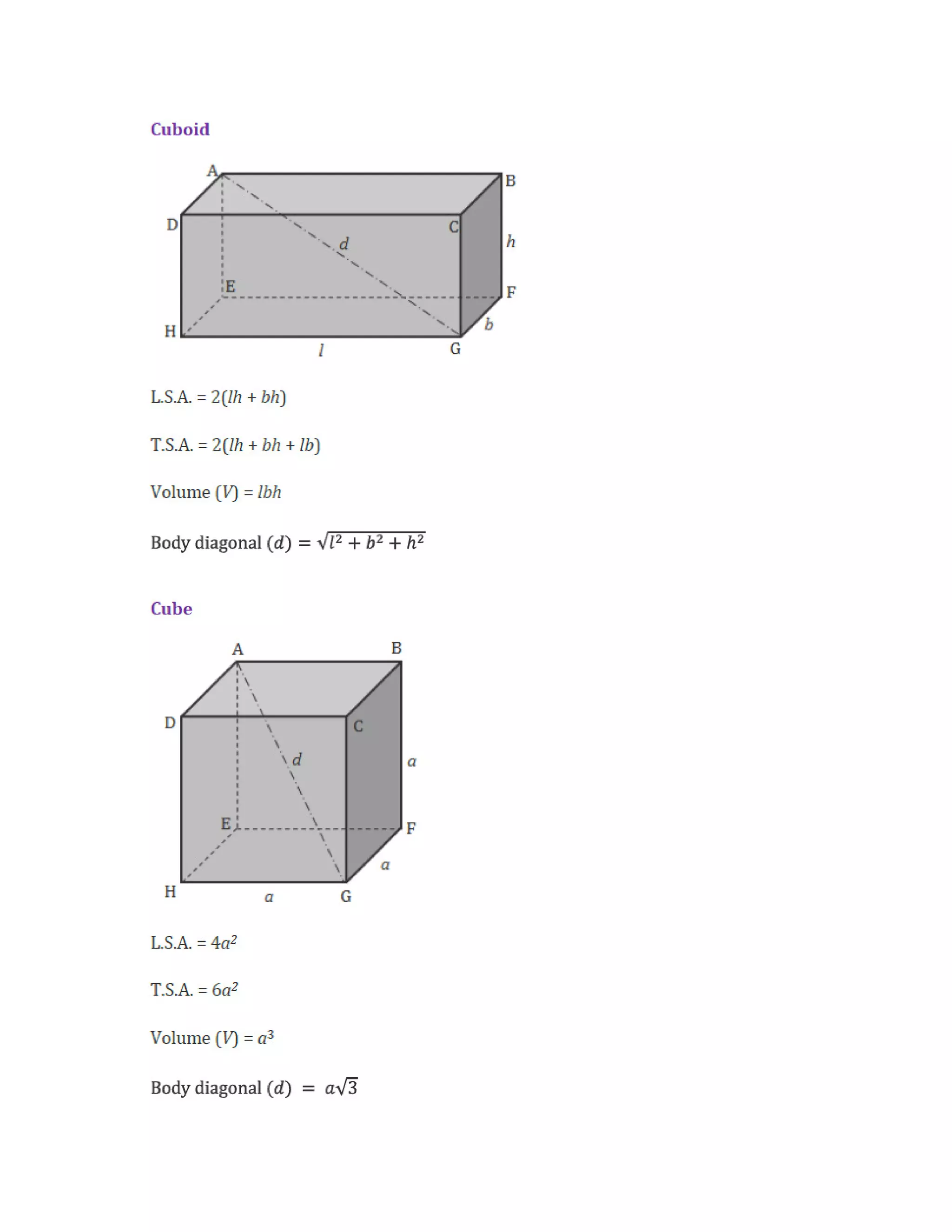 Maths Top 50 Formulas | PDF