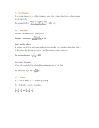 Maths Top 50 Formulas | PDF
