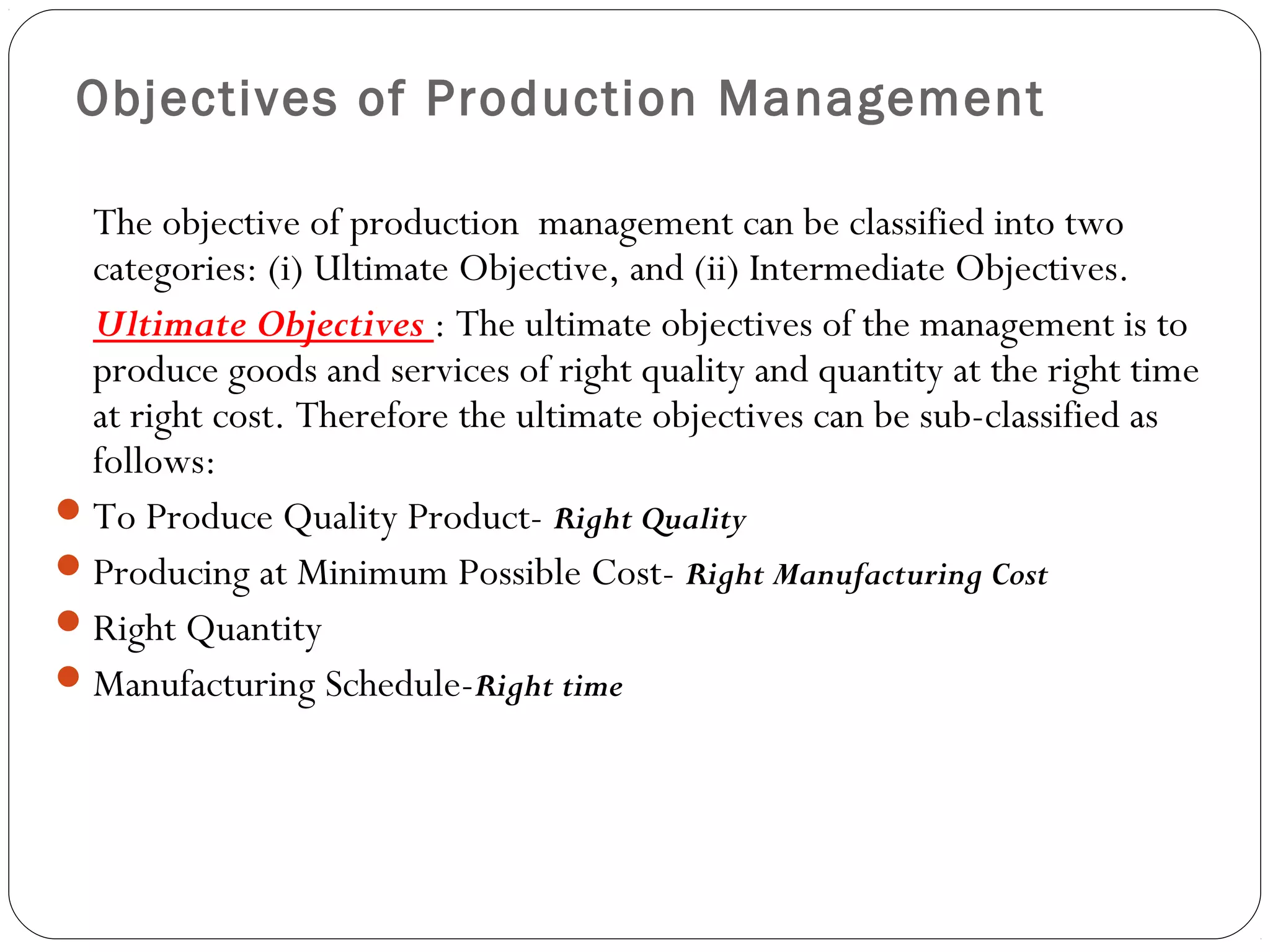 Chapter1 introduction to production and operation mangement | PPT
