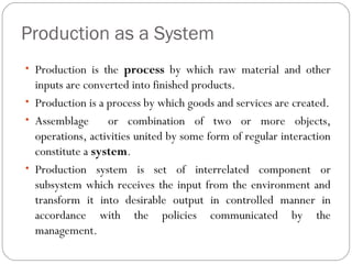 Chapter1 introduction to production and operation mangement | PPT