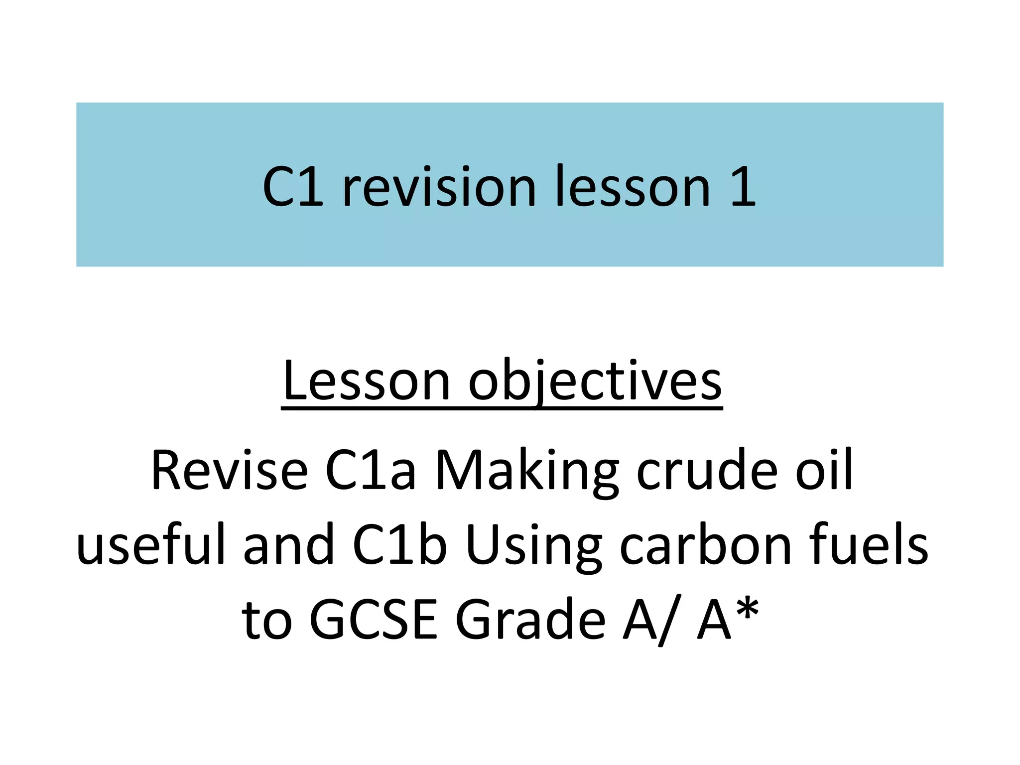 C1 revision part 1 | PPTX