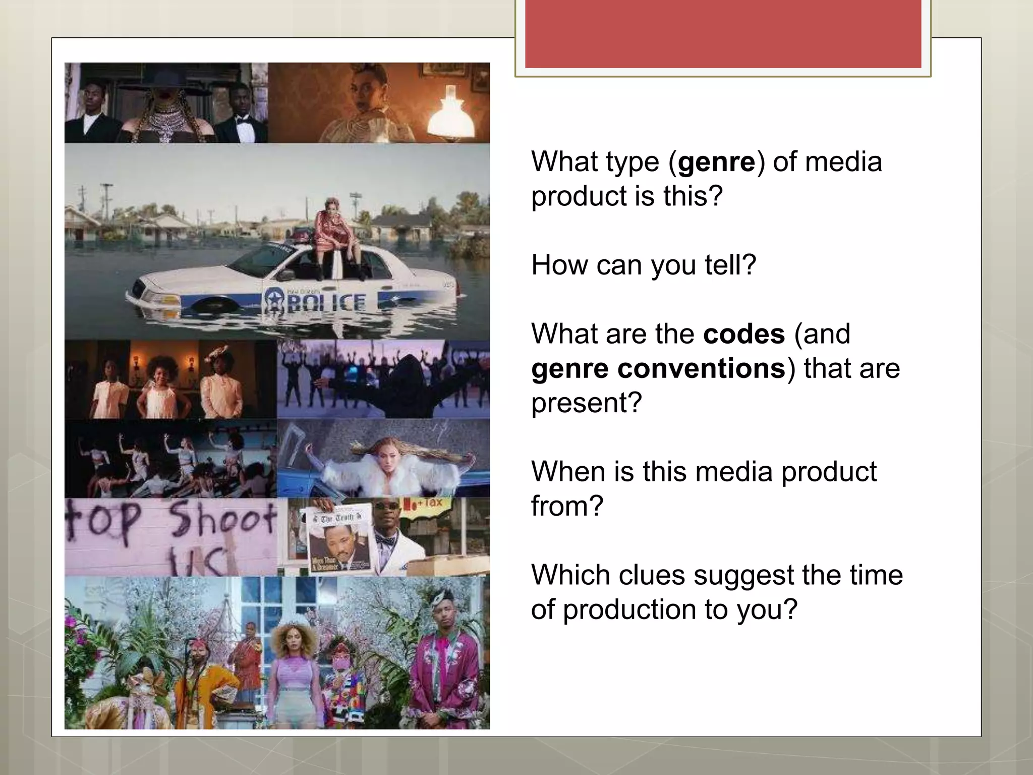 C1SA Beyoncé Formation A2Y2 A level Media Studies | PPTX