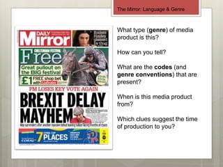 C1SA Newspapers Daily Mirror (2021 onwards) context language ...