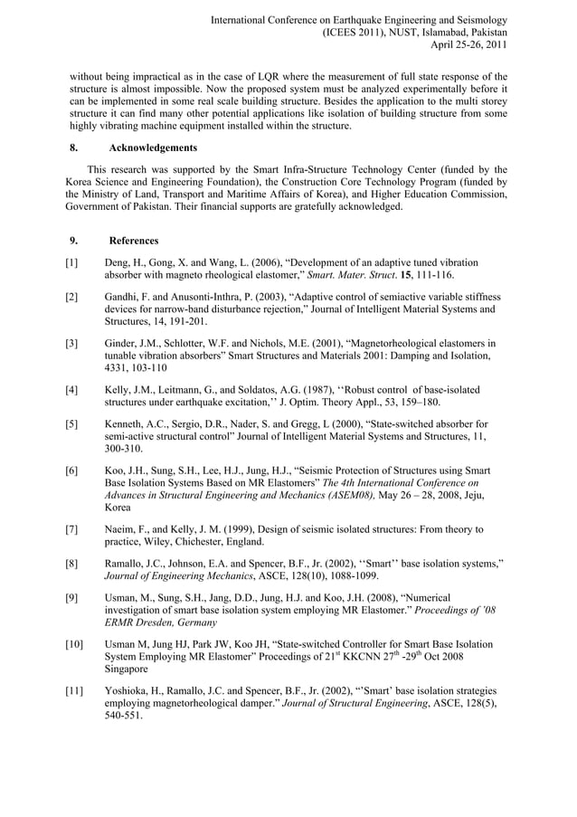 State-Switched Control Algorithm for Multi Degree of Freedom Smart Base Isolation System ...