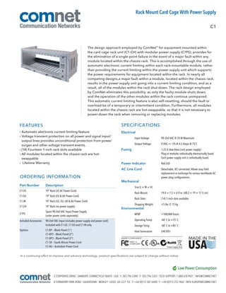 ComNet C1-US Data Sheet | PDF