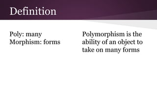 Runtime Polymorphism | PPT | Free Download