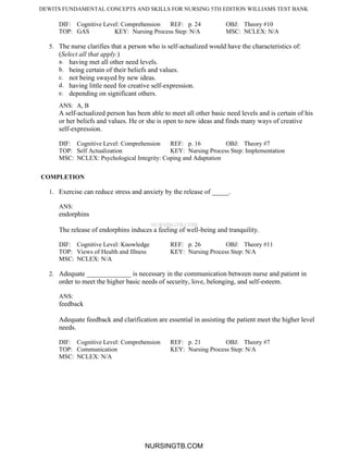 Fundamentals of Nursing Chapter 2 Test | PDF