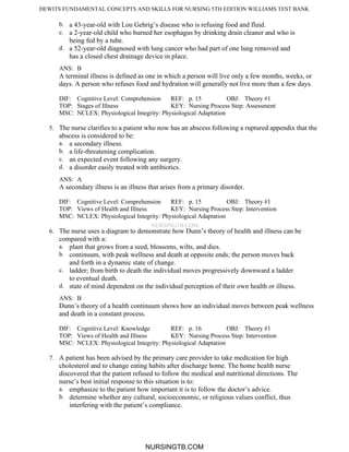 Fundamentals of Nursing Chapter 2 Test | PDF