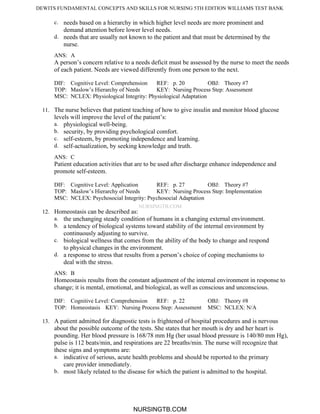 Fundamentals of Nursing Chapter 2 Test | PDF