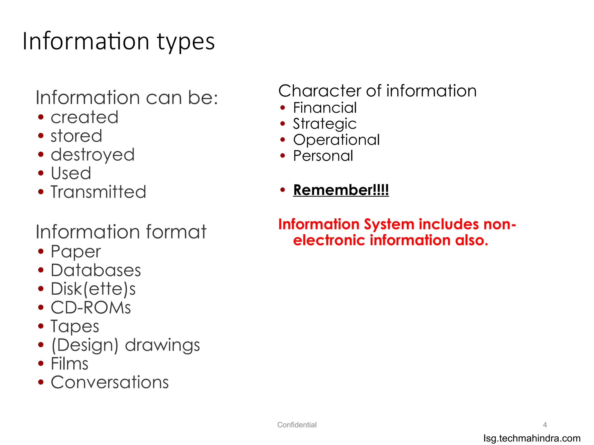 Character of information Character of information | PPT