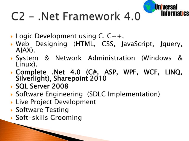 Career Catalyser (C2) - IT Specializarion | PPTX