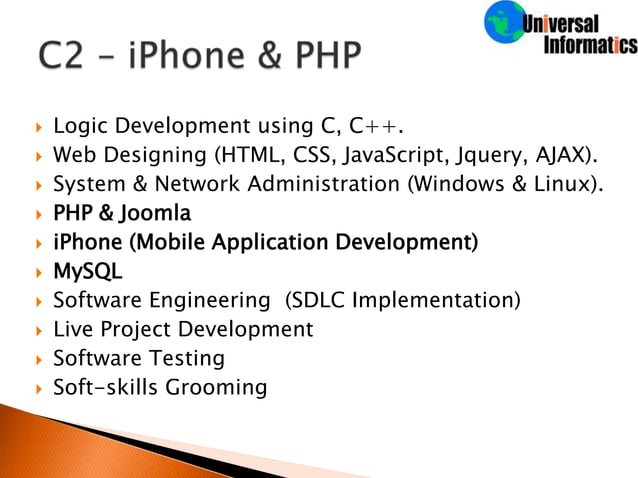 Career Catalyser (C2) - IT Specializarion | PPTX