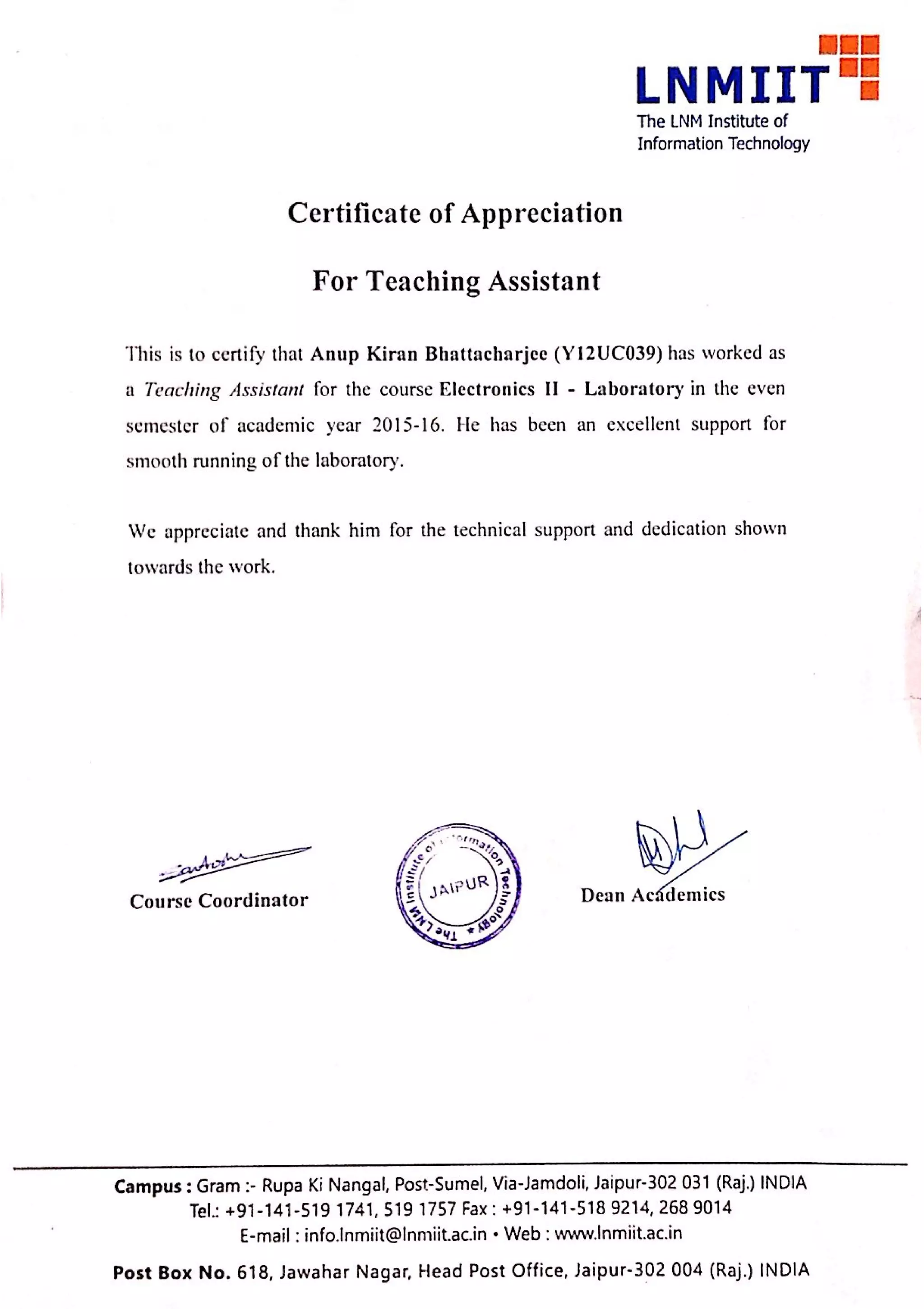 TA_Certificate | PDF