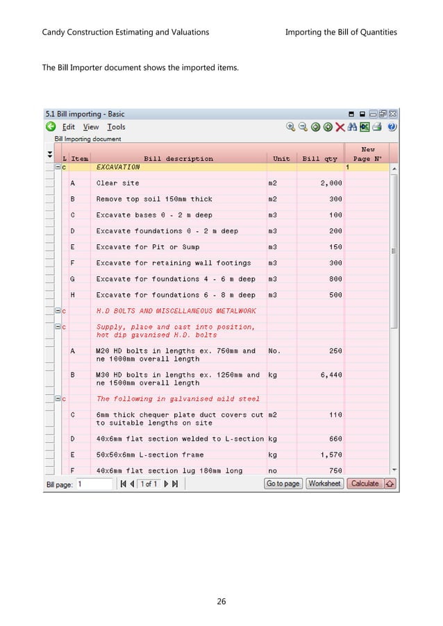 C201 candy estimating & valuations - rev 5 | PDF