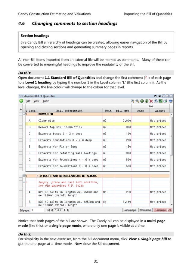C201 candy estimating & valuations - rev 5 | PDF
