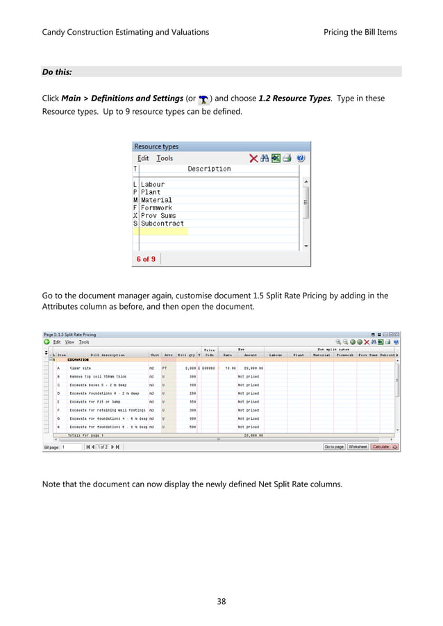 C201 candy estimating & valuations - rev 5 | PDF