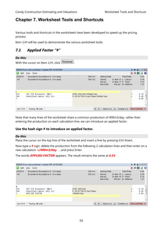 C201 candy estimating & valuations - rev 5 | PDF