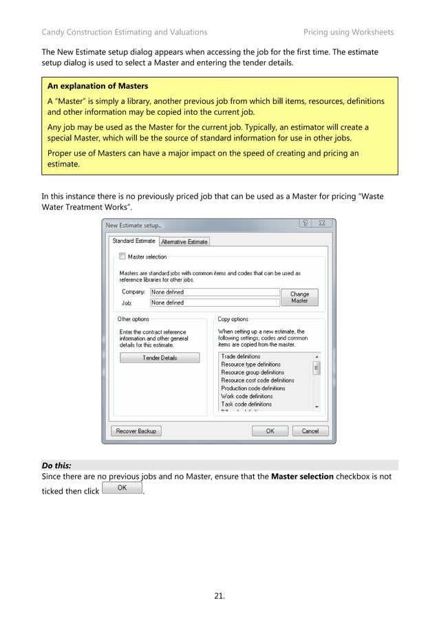 Candy Construction Estimating and Valuations | PDF