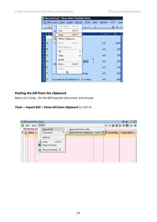 Candy Construction Estimating and Valuations | PDF