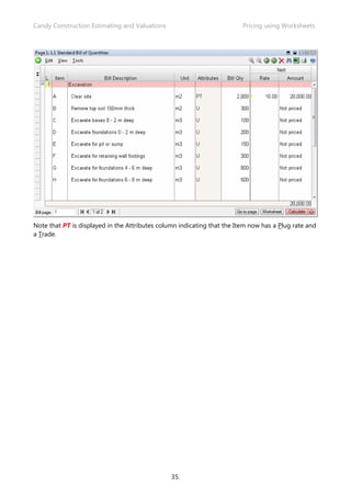 Candy Construction Estimating and Valuations | PDF