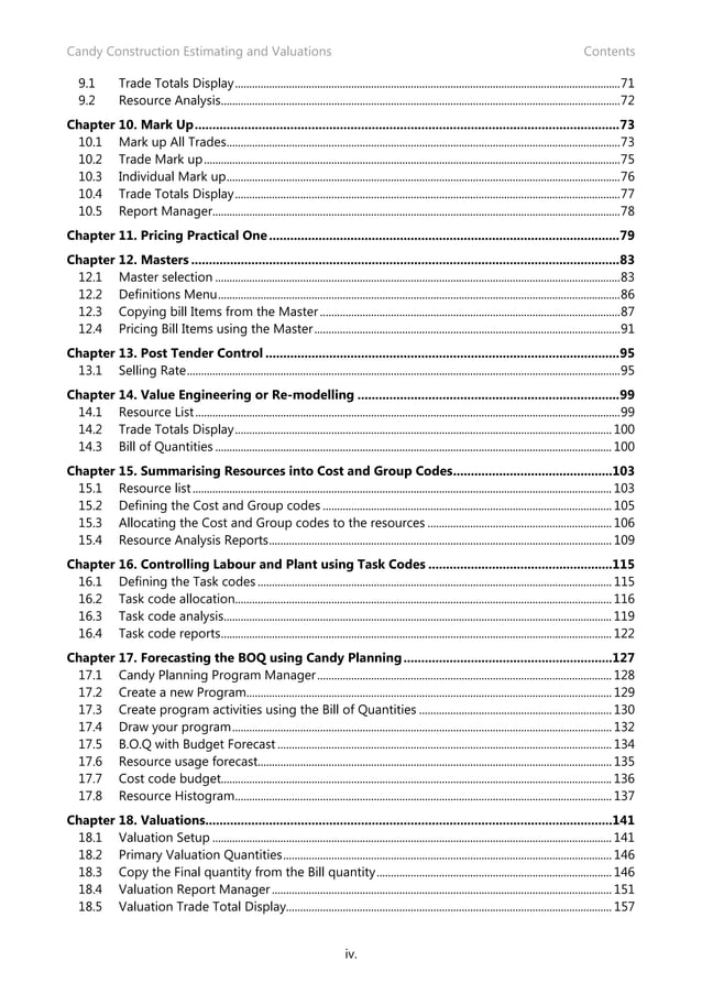 Candy Construction Estimating and Valuations | PDF