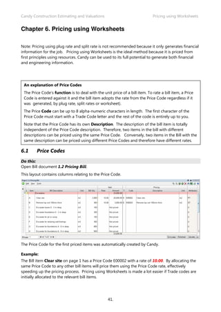 Candy Construction Estimating and Valuations | PDF