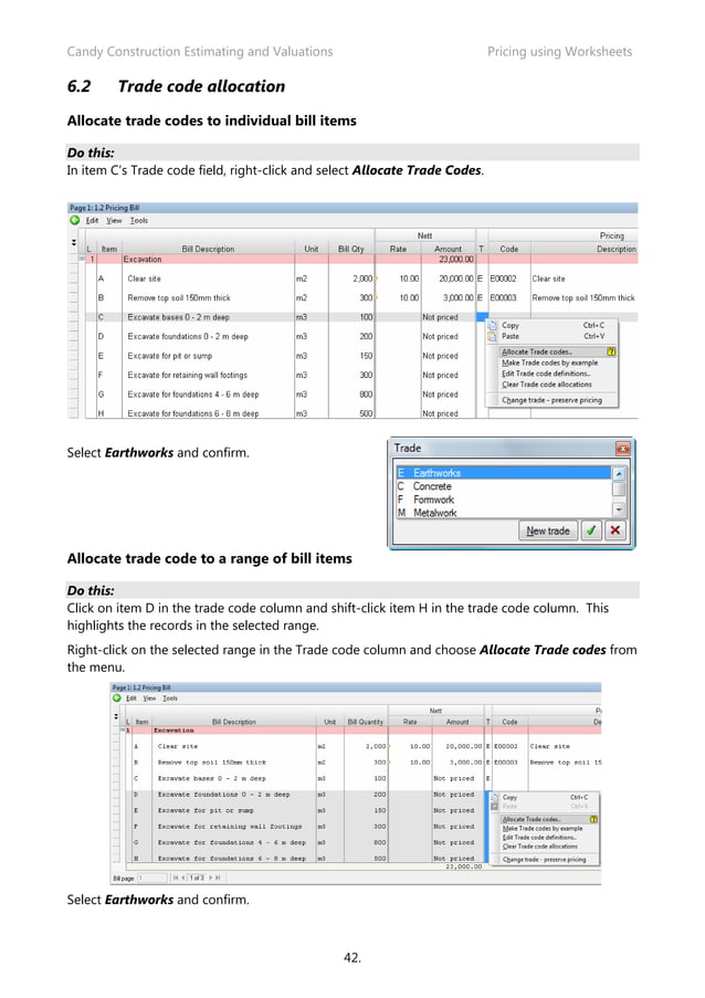 Candy Construction Estimating and Valuations | PDF