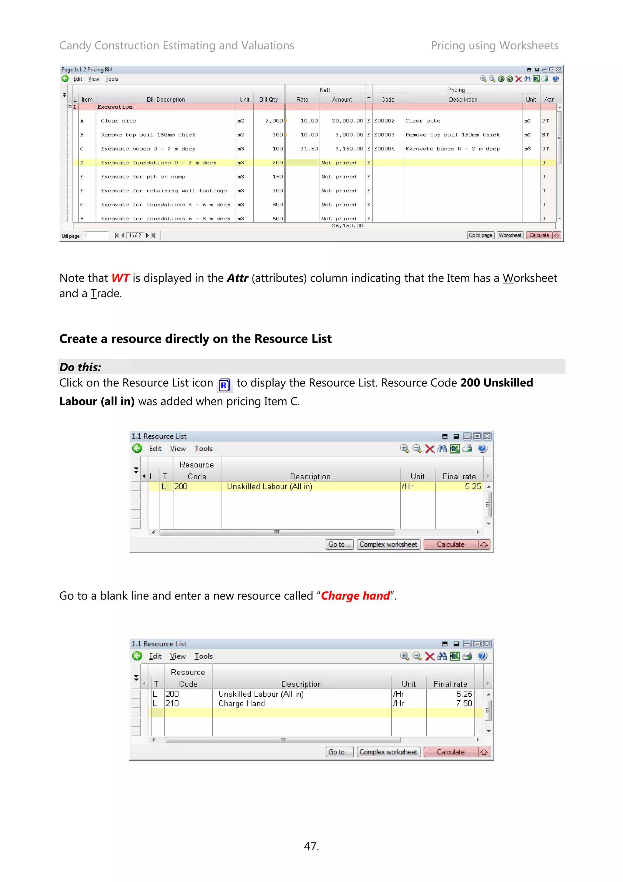 Candy - Construction Estimating & Valuations - rev 2.01