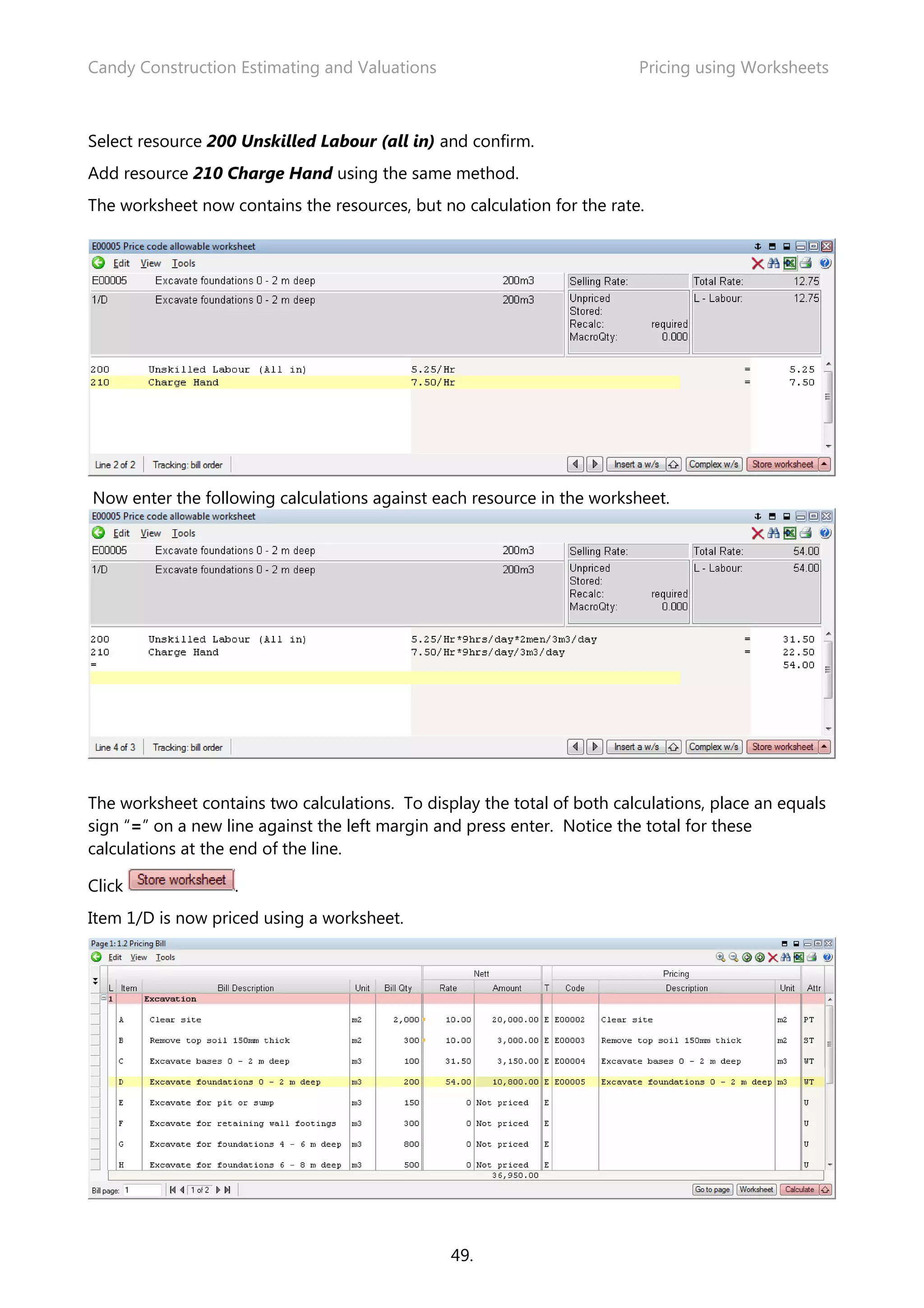 Candy - Construction Estimating & Valuations - rev 2.01