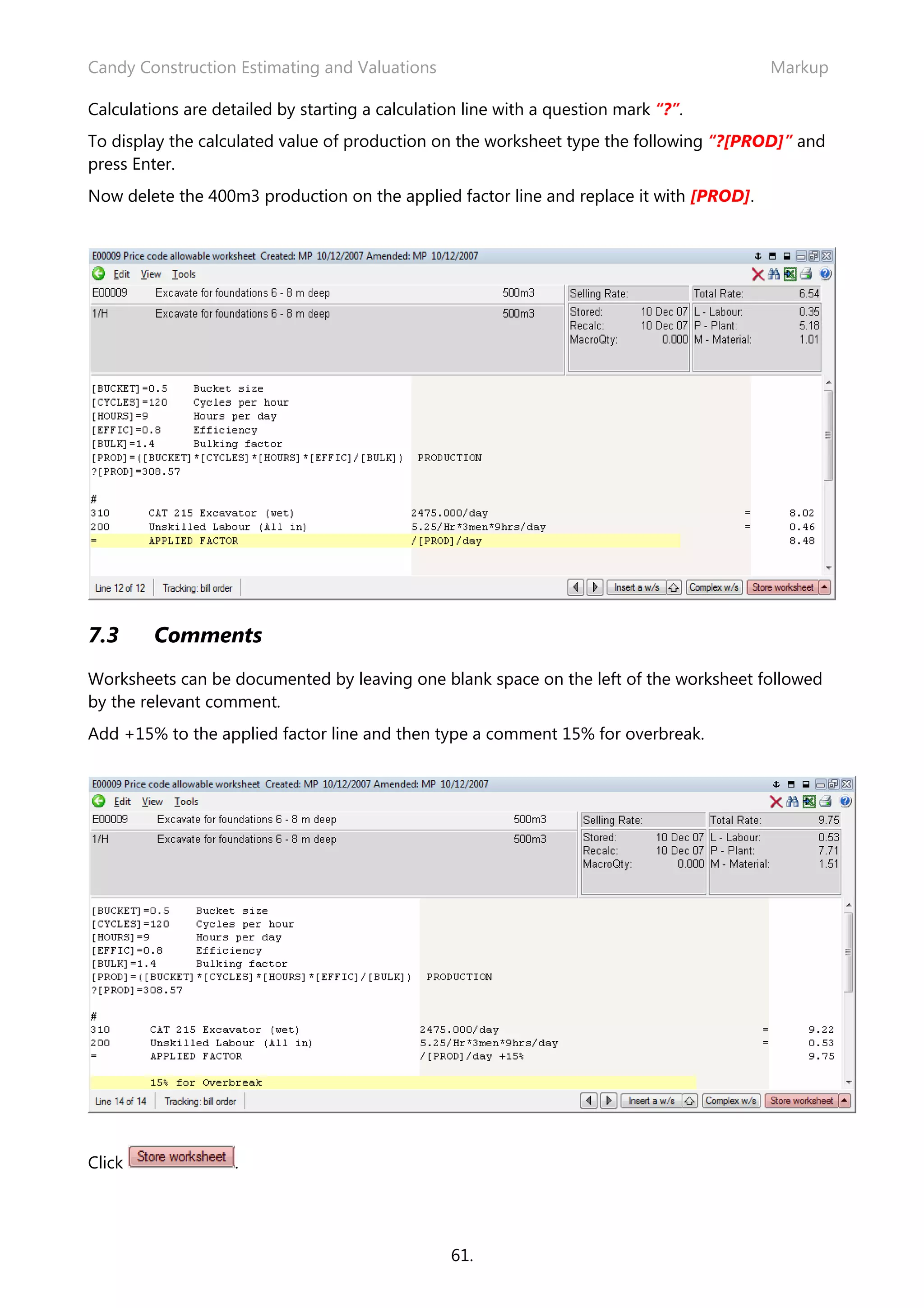 Candy - Construction Estimating & Valuations - rev 2.01