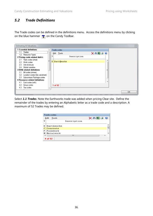 Candy - Construction Estimating & Valuations - rev 2.01