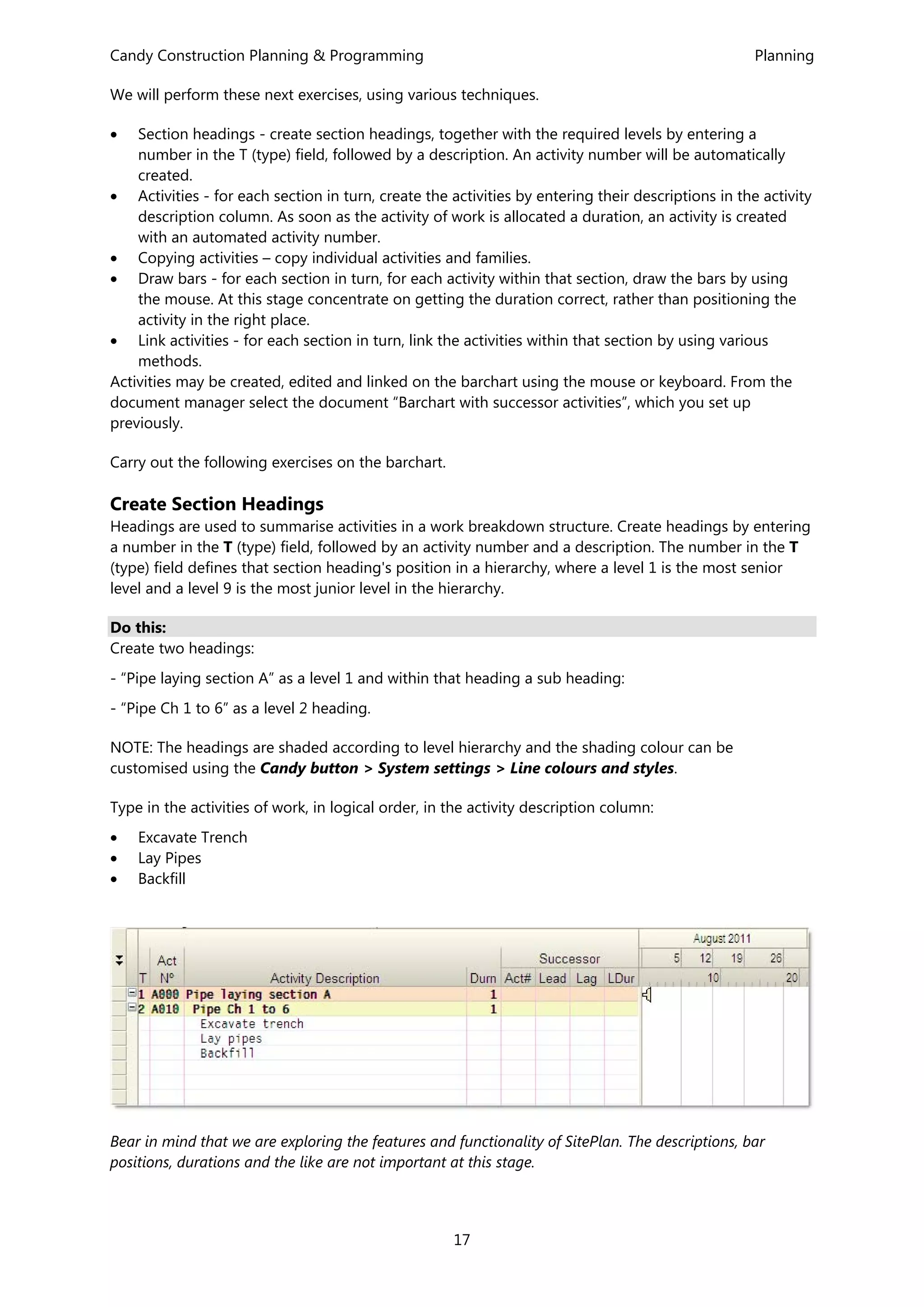 Candy construction planning and programming | PDF