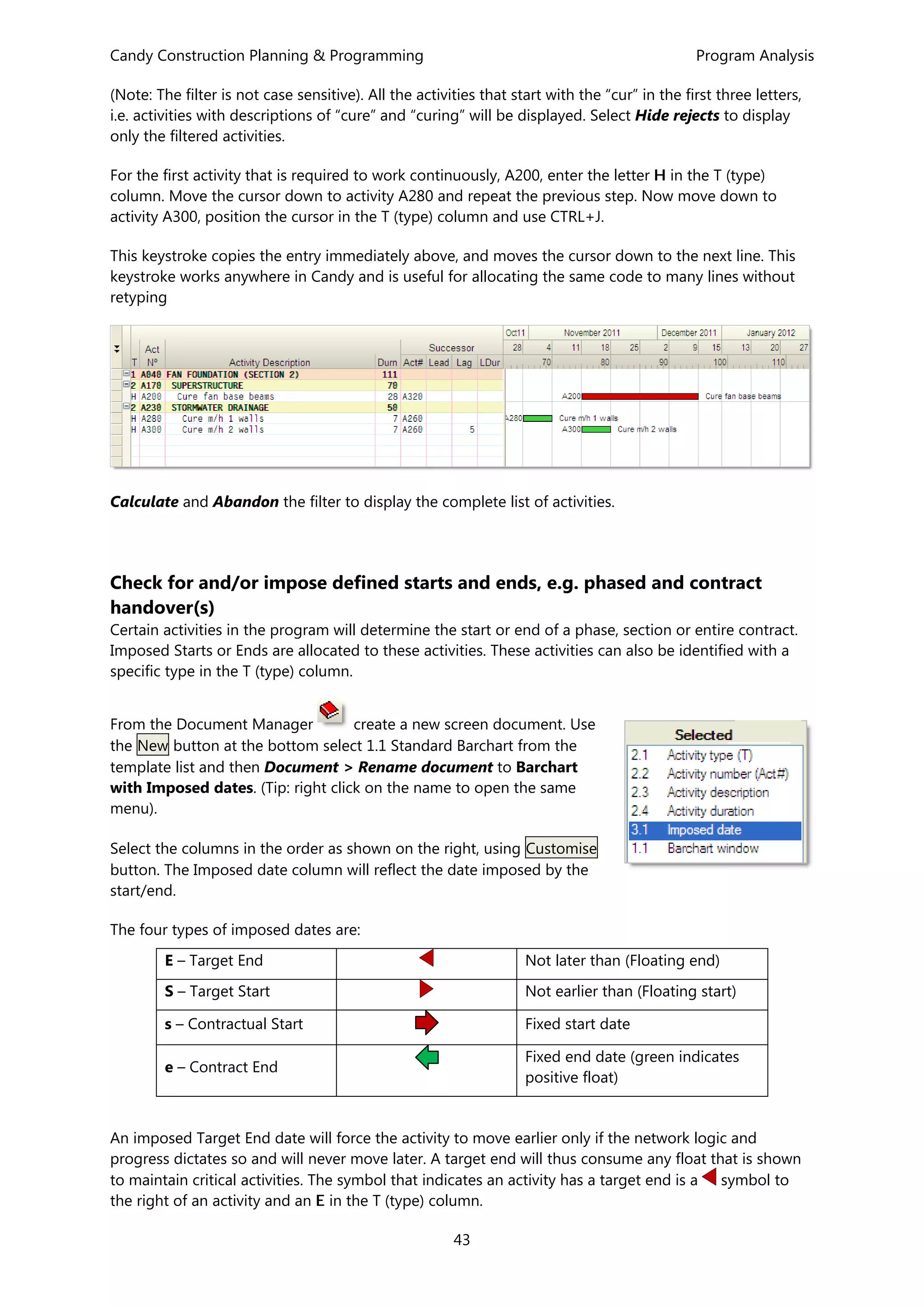 Candy construction planning and programming | PDF