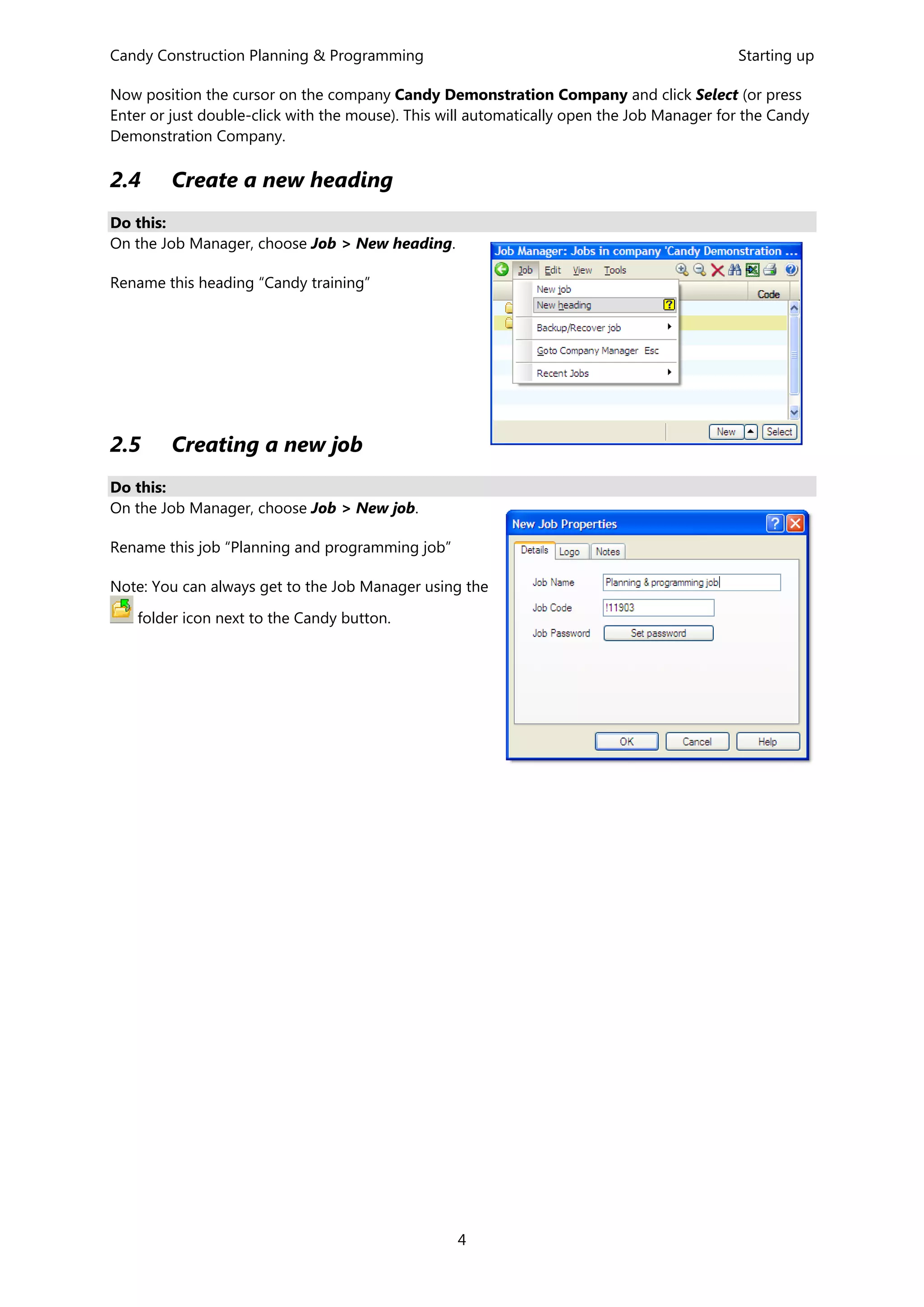 Candy construction planning and programming | PDF