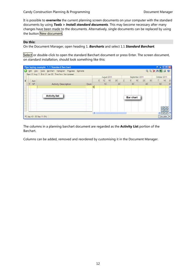 Candy construction planning and programming | PDF