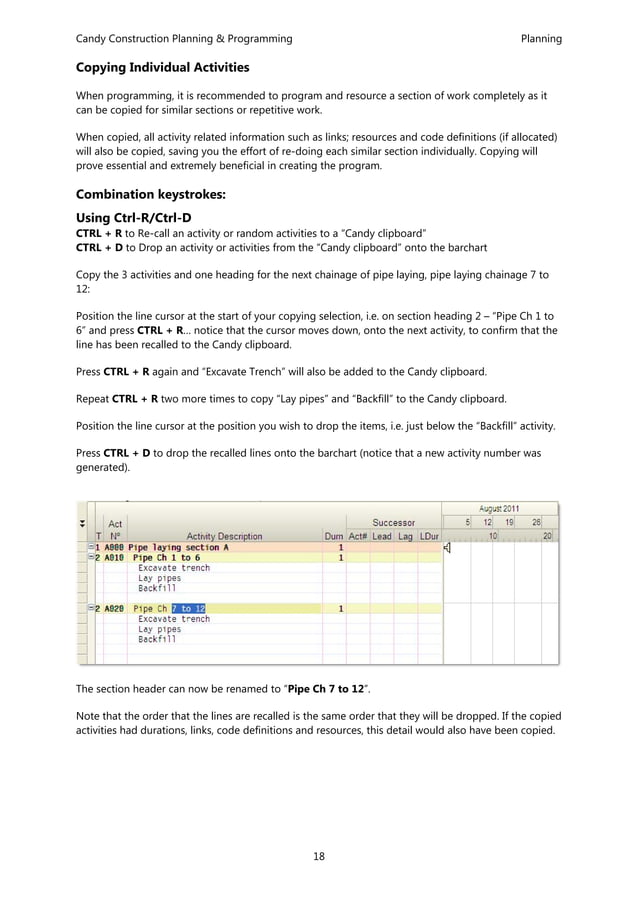 Candy construction planning and programming | PDF