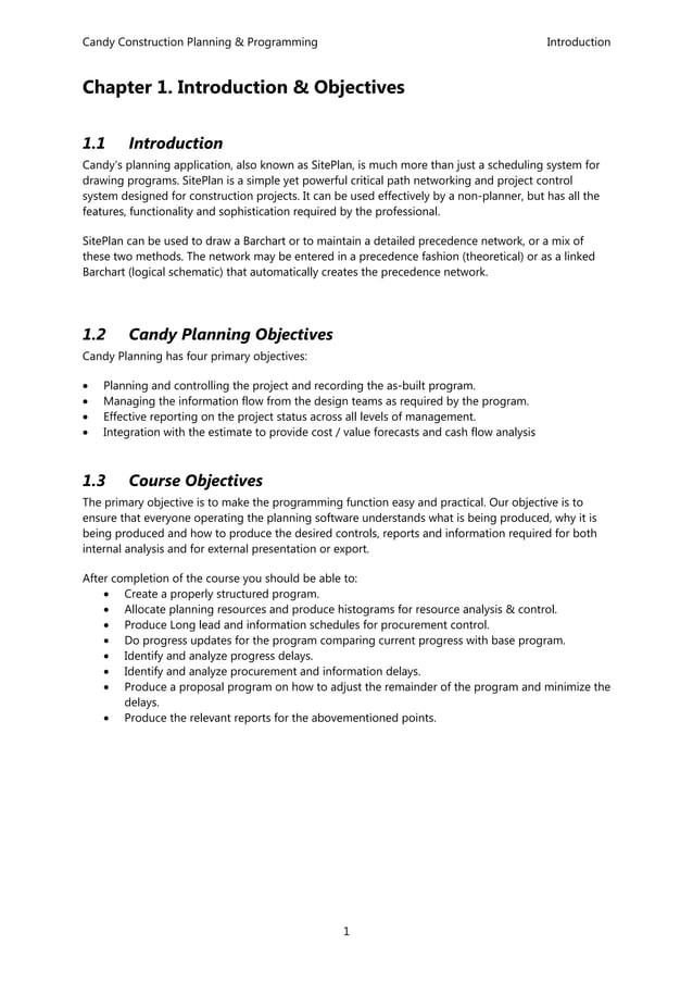 Candy construction planning and programming | PDF