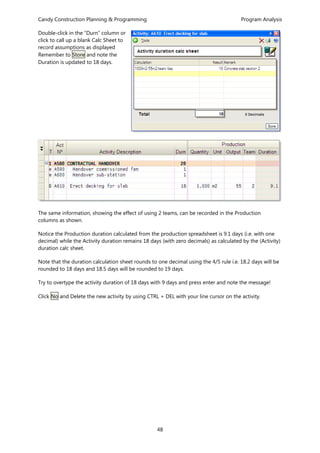 Candy construction planning and programming | PDF