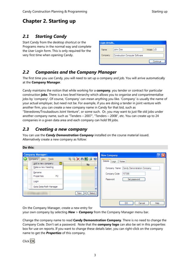 Candy construction planning and programming | PDF