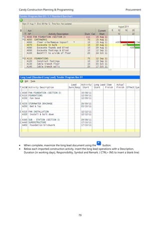 Candy construction planning and programming | PDF