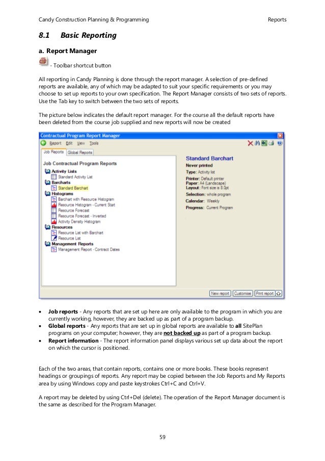 Candy construction planning and programming