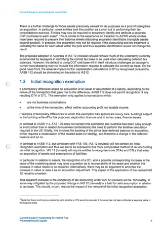 Current issues in tax accounting_TIA Paper | PDF