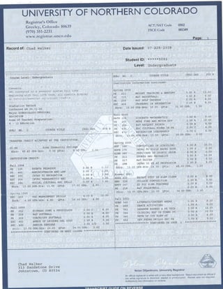 UNC transcripts | PDF
